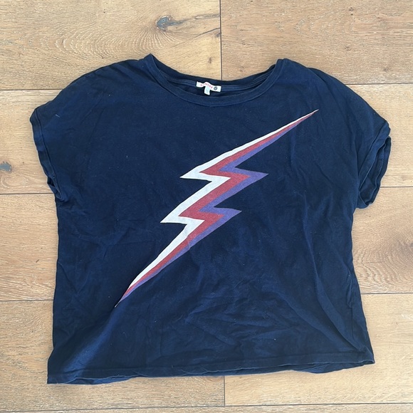 Sundry | Tops | Square Lightning Bolt Tee | Poshmark